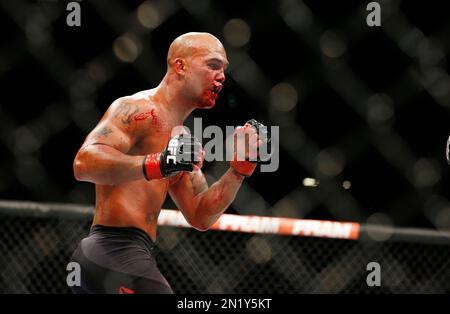 Robbie Lawler, pictured, fights Rory MacDonald during their ...
