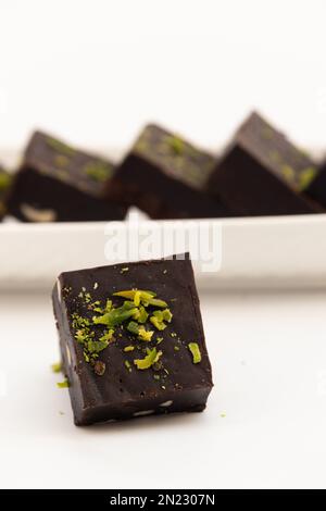 Indian Sweet Mithai Dark Double Chocolate Burfi, Barfi, Burfee Or ...