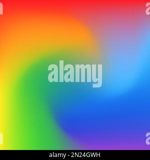 Radial rainbow gradient circular swirl, color spectrum in a vibrant ...
