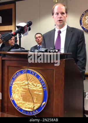 Assistant U.S. Attorney Kevin Feldis is shown during a news conference ...