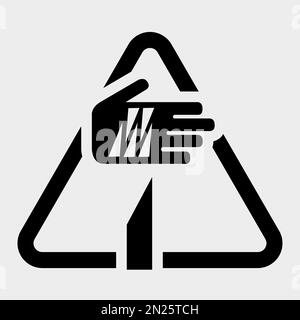 Beware Sharp Elements Symbol Isolate On White Background,Vector ...