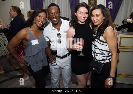 Cheryl Lewis, left, Nnamdi Nwosa, Jenna Hellmuth and Aja Frary attend ...
