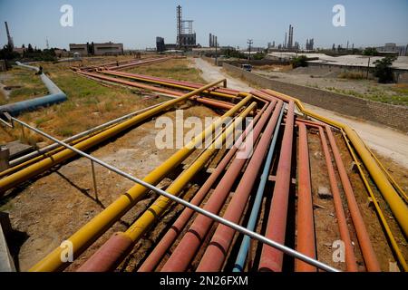 An oil refinery in Azerbaijan Stock Photo - Alamy