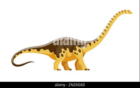 Cartoon Hypselosaurus dinosaur character, cute dino of kids Jurassic ...