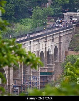 High Bridge, built in 1848, is the oldest surviving bridge in New York ...