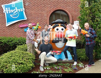 Trick shot YouTube stars Dude Perfect members from left, Coby Cotton ...