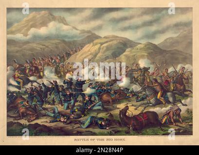 A portrait of General George Custer who was killed and his entire force ...