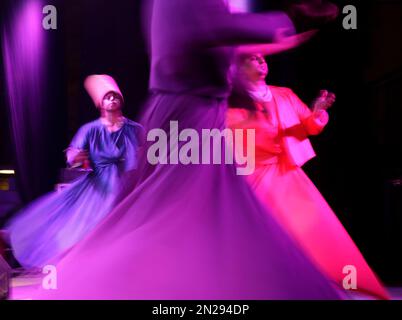 Egypt, Cairo. Egyptian Sufi Tanoura Dancer, Colorful Whirling Dervish ...
