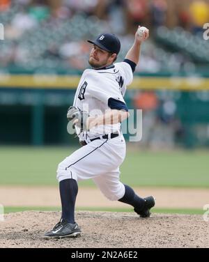 Detroit Tigers relief pitcher Alex Lange throws against the Chicago ...