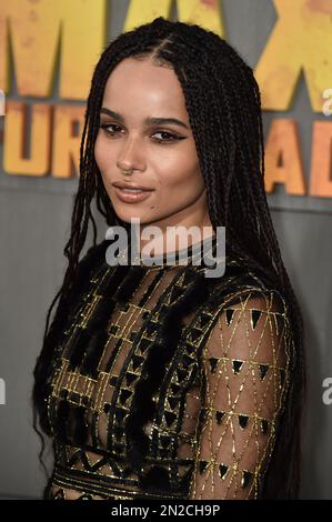 Zoe Kravitz arrives at the Premiere of Mad Max: Fury Road at the TCL ...
