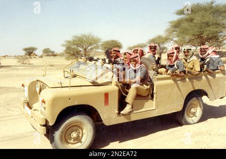 Trucial Oman Scout recruits undergo instruction at the outpost in the ...