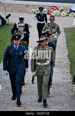 Australian Army personnel on parade, Torrens Parade Ground, Adelaide ...