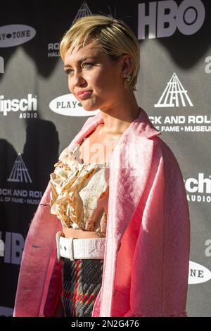 Miley Cyrus Stomach Side View