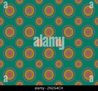 abstract vintage colored circles seamless pattern Stock Photo - Alamy