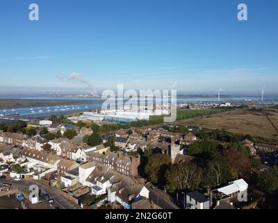 An aerial view of Kent surrounded by buildings Stock Photo - Alamy