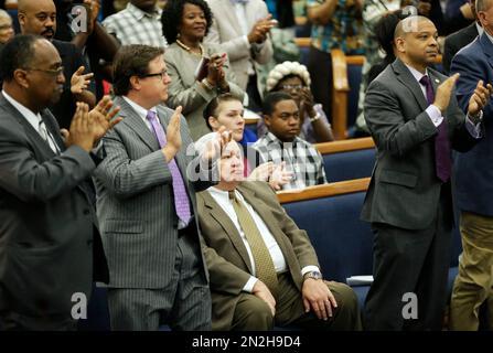 North Charleston Mayor Keith Summey arrives with his wife Judge Deborah ...