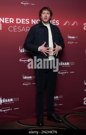 Paris, France. February 6, 2023, Bastien Bouillon attends the Cesar ...