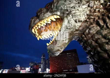 Godzilla's head is unveiled as the irradiated monster was appointed ...