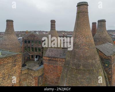 The Potteries in Stoke on Trent 1950s industrial Britain Uk Stock Photo ...