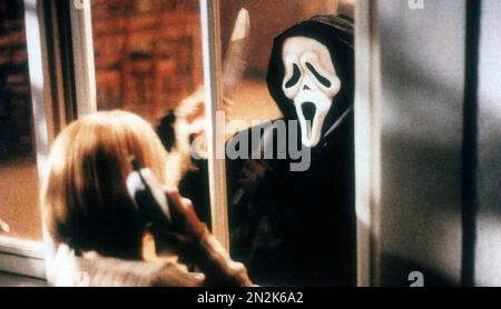 SCREAM 1996 Dimension Films production with Drew Barrymore as high ...