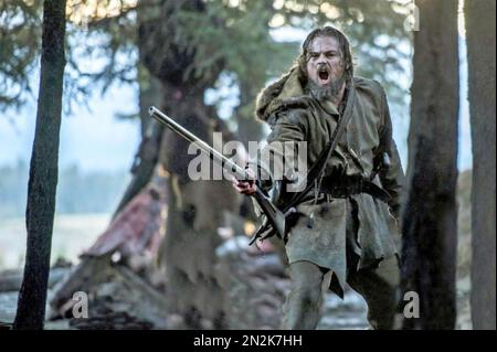 THE REVENANT 2015 20th Century Fox film with Leonardo DiCaprio Stock ...