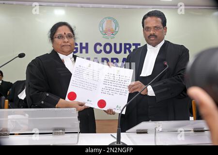 Five hon’ble additional Judges have been sworn in today to the High Court of Madras, by Hon’ble ...