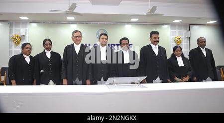 Five hon’ble additional Judges have been sworn in today to the High Court of Madras, by Hon’ble ...