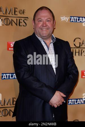 Mark Addy poses for photographers upon arrival at the World premiere of ...