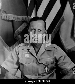 Major General William Depuy, commander of U.S.1st Infantry Division in ...