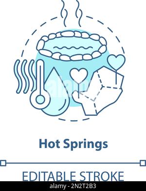 Hot springs concept icon Stock Vector Image & Art - Alamy
