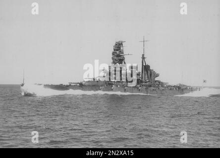 Japanese battleship Haruna Stock Photo - Alamy