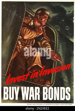 1944 War Bonds-WW2 - World War II - U.S propaganda Poster Stock Photo ...