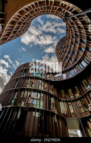 Copenhagen. Denmark. Axel Towers, Axeltorv 2, designed by Lene Tranberg ...