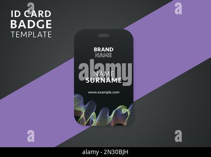 Creative Office ID Card Template Design Layout. Employee ID Card Design ...