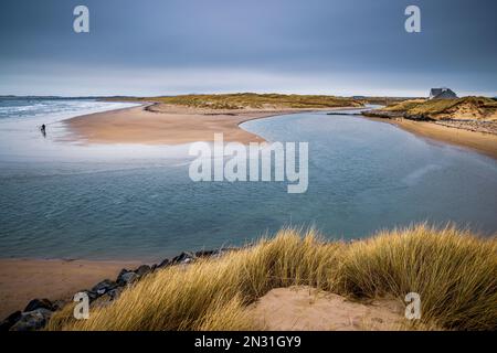 Rhosneigr beach or Traeth Crigyll on Anglesey North Wales Stock Photo ...