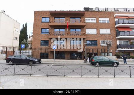 Facade of the Moroccan Consulate on the day a 41-year-old man set ...