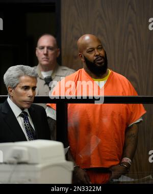 Death Row Records founder Marion "Suge" Knight, with his attorney David ...