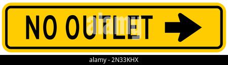 No outlet warning sign Stock Photo - Alamy