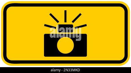 Photo enforced warning sign Stock Photo - Alamy