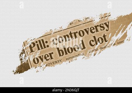 Pill, controversy over blood clot - news story from 1975 newspaper ...