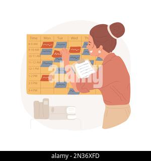Public Charter school isolated cartoon vector illustration set ...