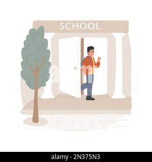 School suspension isolated cartoon vector illustration. Temporary ...
