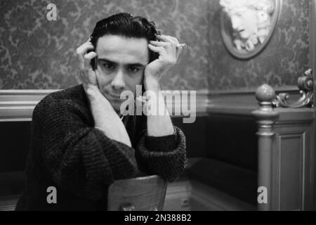 French actor Charles Gonzales, close-up at Celestins Theater, Lyon ...