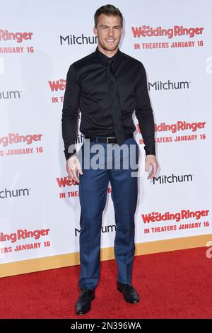 Alan Ritchson at "The Wedding Ringer" Los Angeles Premiere held at the ...