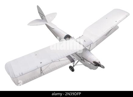 Isolated Vintage Biplane Aircraft From Above Stock Photo - Alamy