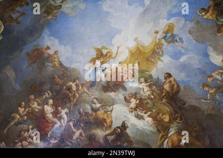 Hercules Room with ceiling painting Apotheosis of Hercules by Francois ...