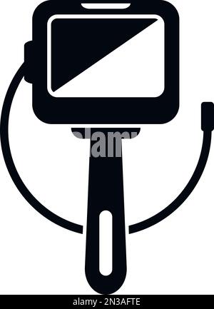 Endoscope inspection icon simple vector. Medical examination. Illness ...
