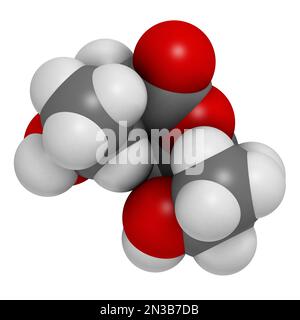 β-hydroxybutyrate-(R)-1,3-butanediol monoester (ketone ester) molecule ...
