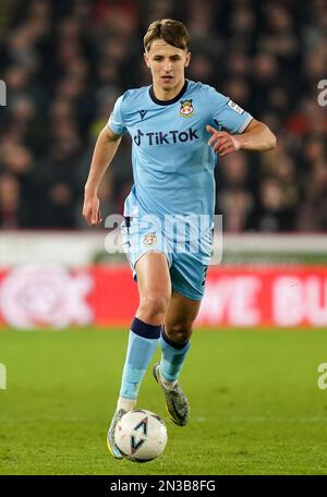 Wrexham’s Max George Cleworth in action during the FA Cup fourth round ...
