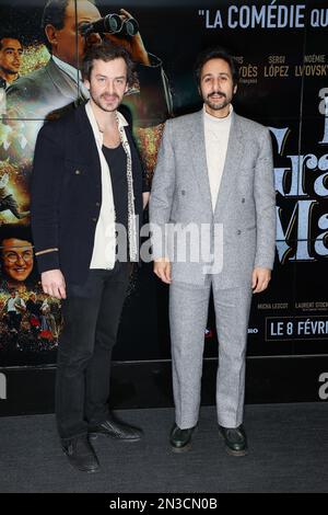 Sebastien Wolf and Arthur Teboul from the band 'Feu Chatterton' attend ...